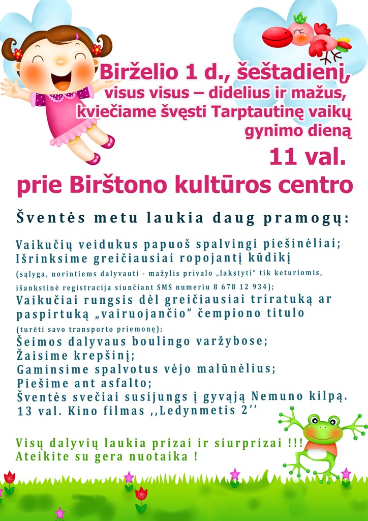 vaiku dienai - kvitrina.lt · Prienų ir Birštono naujienų portalas